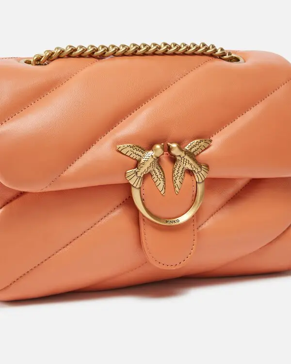 Pinko Love Classic Puff Maxi Quilted Shoulder Bag - Brown