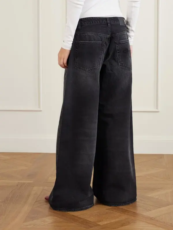 R13 Nico Wrap-effect Boyfriend Jeans