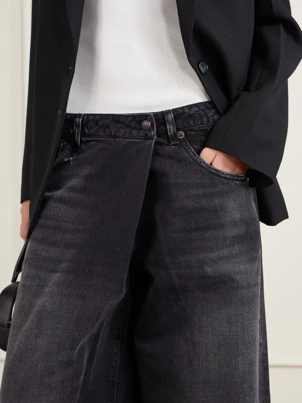 R13 Nico Wrap-effect Boyfriend Jeans
