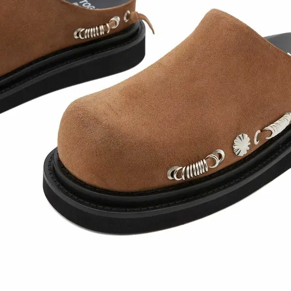 Toga Studded Slip-on Sandals - Brown