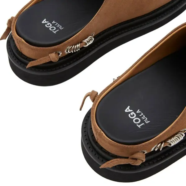 Toga Studded Slip-on Sandals - Brown