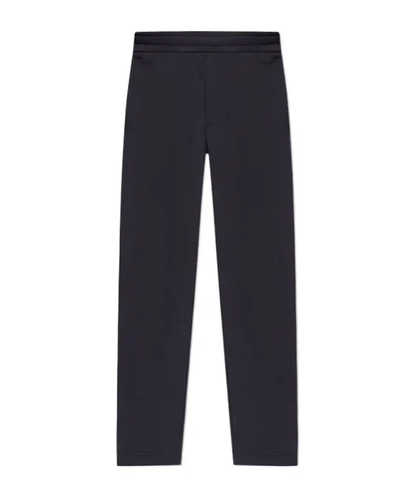 Moncler Logo Patch Straight Leg Pants - Navy