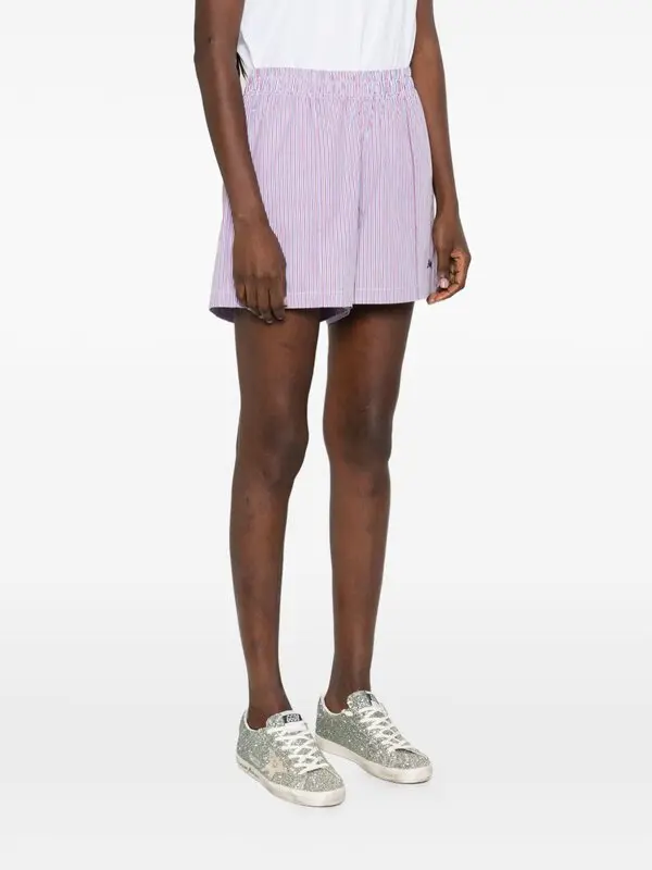 AUTRY Striped Cotton Shorts - Multicolor