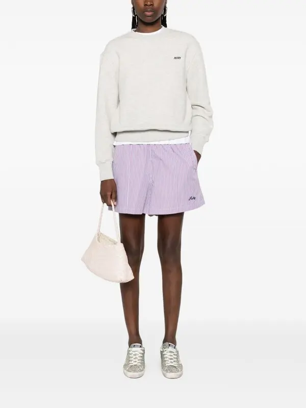 AUTRY Striped Cotton Shorts - Multicolor