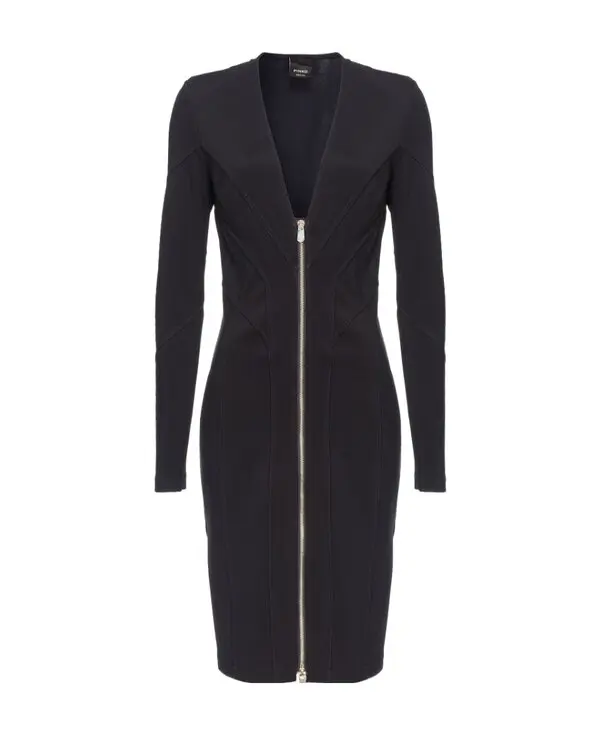 Pinko V-neck Zip-up Dress