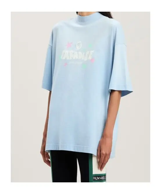 Palm Angels Paradise Palm Printed Drop Shoulder T-shirt