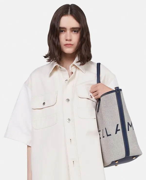 Stella McCartney Oversized Utility Denim Shirt - White