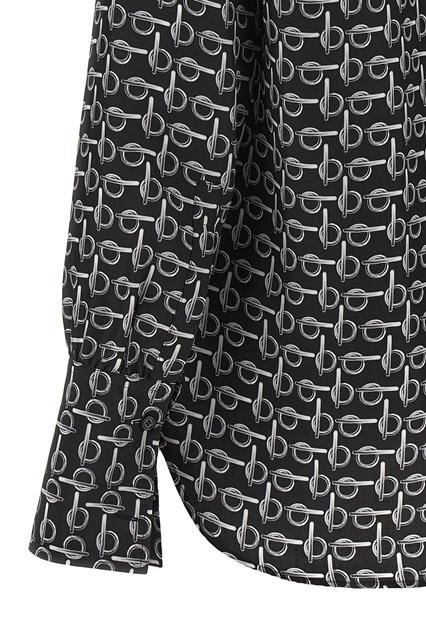 Burberry B Jacquard Long Sleeved Shirt - Black