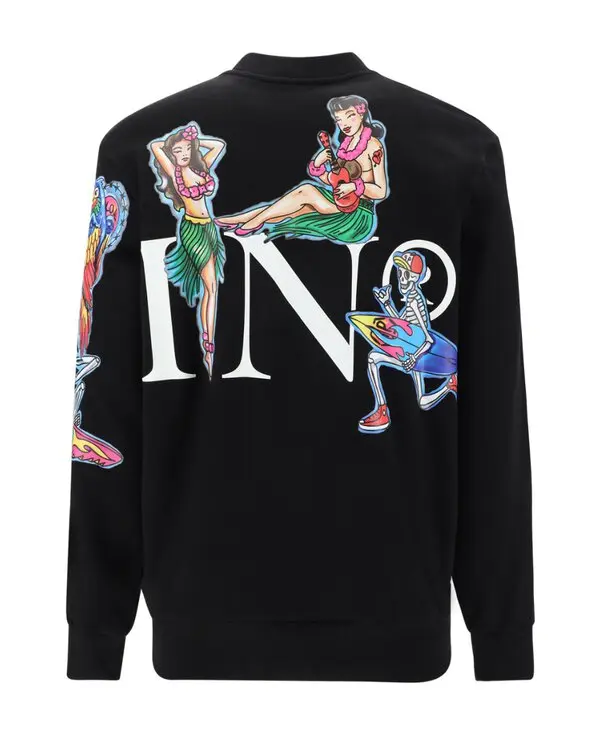 Philipp Plein Graphic Printed Crewneck Sweatshirt - Black
