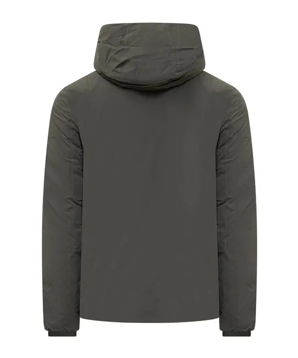 K-WAY Reversible Hooded Down Jacket - Black