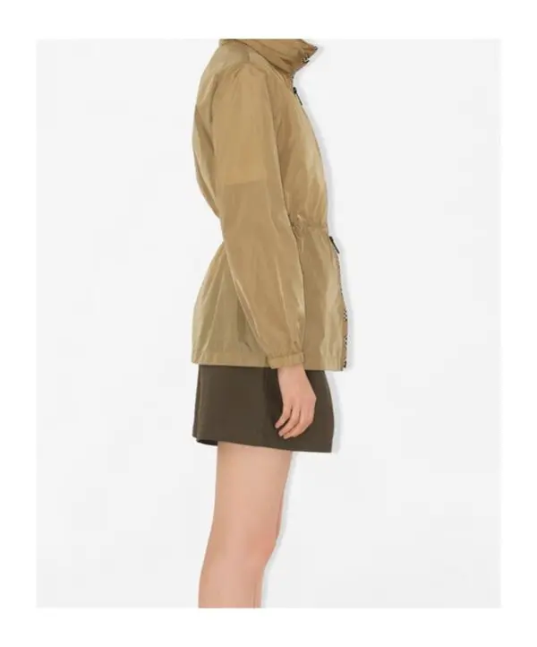 Burberry Checker-tape Parka - Flax
