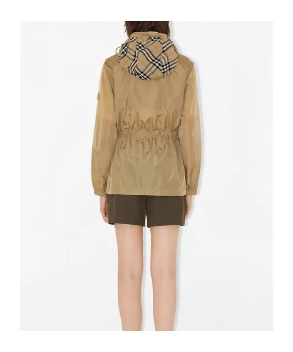 Burberry Checker-tape Parka - Flax