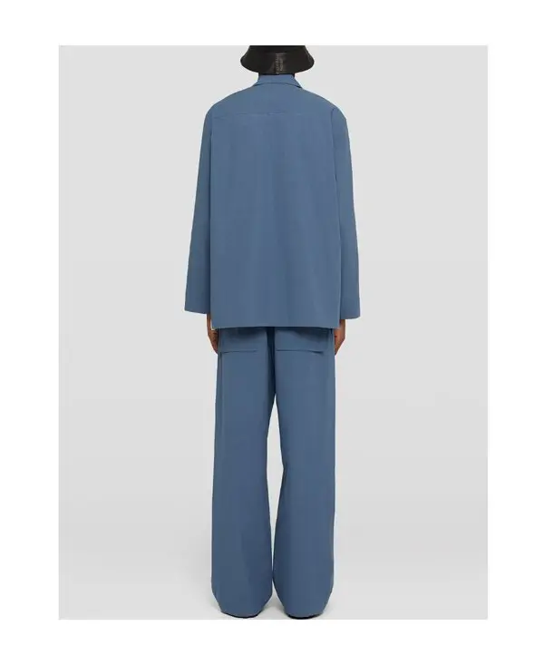 JIL SANDER Flap Pocket Long-sleeved Shirt - Blue