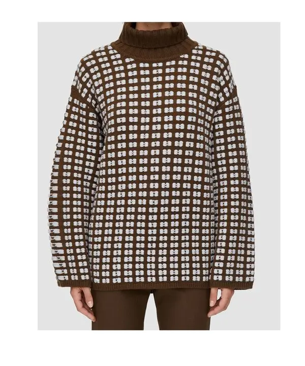 JOSEPH Waffle Knit High Neck Jumper