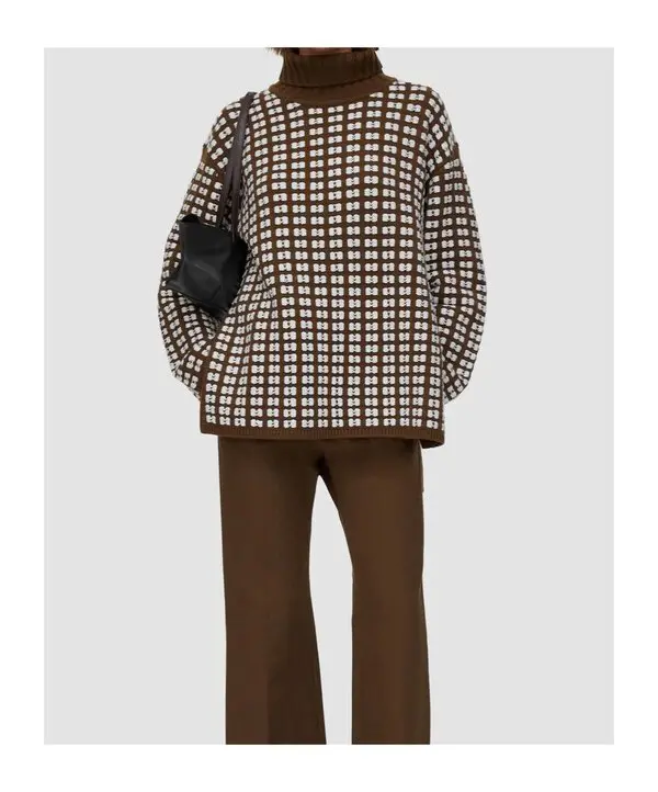 JOSEPH Waffle Knit High Neck Jumper