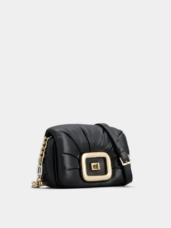 ROGER VIVIER Logo Engraved Foldover Top Shoulder Bag