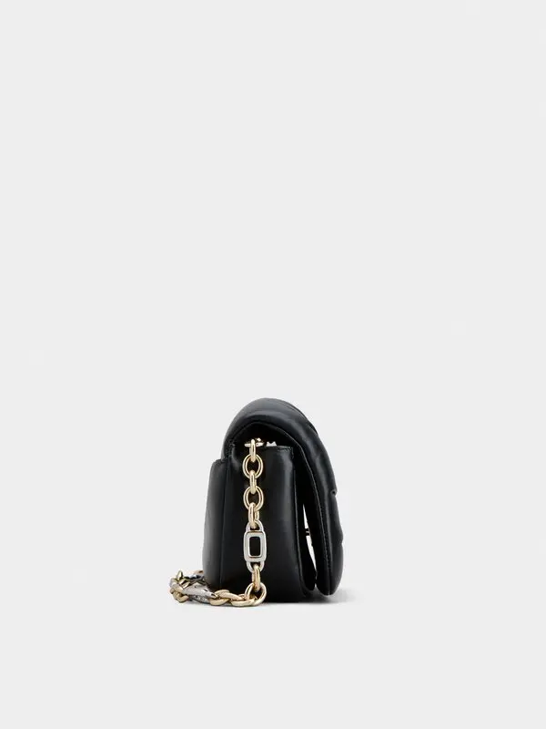 ROGER VIVIER Logo Engraved Foldover Top Shoulder Bag