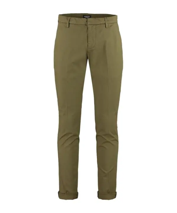DONDUP Belt-loop Slacks - Green