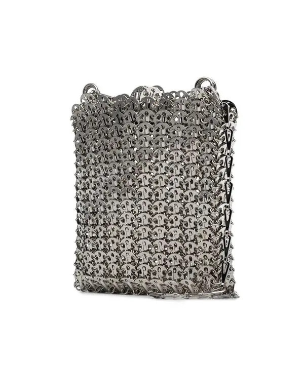 Rabanne Chain Shoulder Bag - Gray