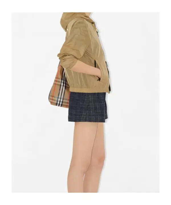 Burberry Logo Detail Hooded Zip Jacket