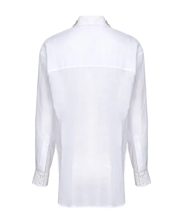 Pinko Embellished Pleat Detailed Shirt