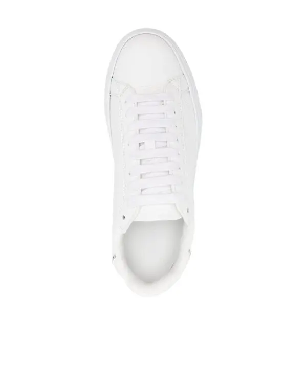 Fabiana Filippi Round Toe Lace Up Sneakers - White