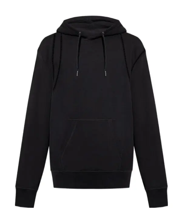 Alexander McQueen Cut-out Detailed Drawstring Hoodie