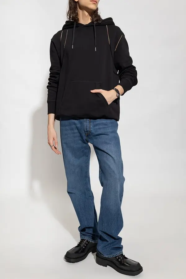 Alexander McQueen Cut-out Detailed Drawstring Hoodie