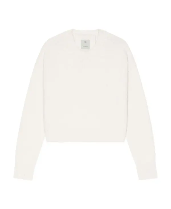Givenchy Long-sleeved Crewneck Knitted Jumper - Ivory White