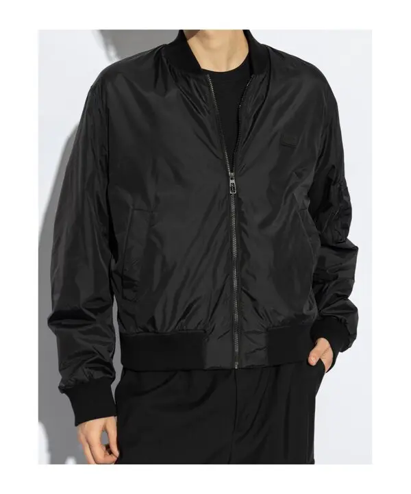 Dolce & Gabbana Logo Tag Padded Bomber Jacket