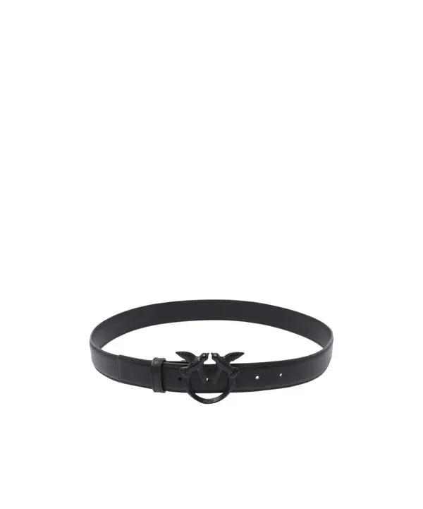 Pinko Love Birds Buckle Belt - Black