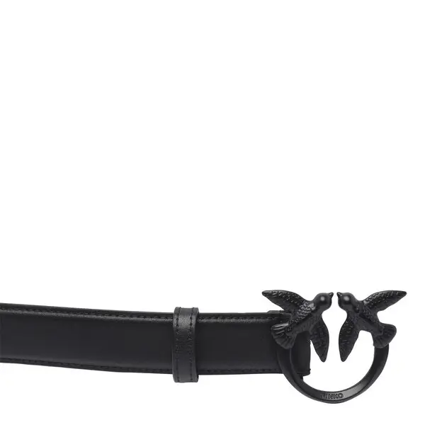 Pinko Love Birds Buckle Belt - Black
