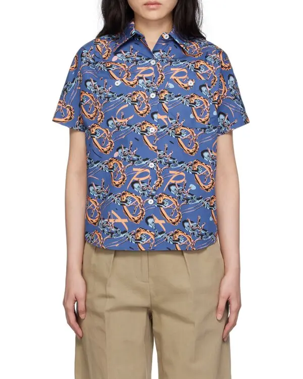 A.p.c. X Brain Dead Printed Short Sleeve Shirt