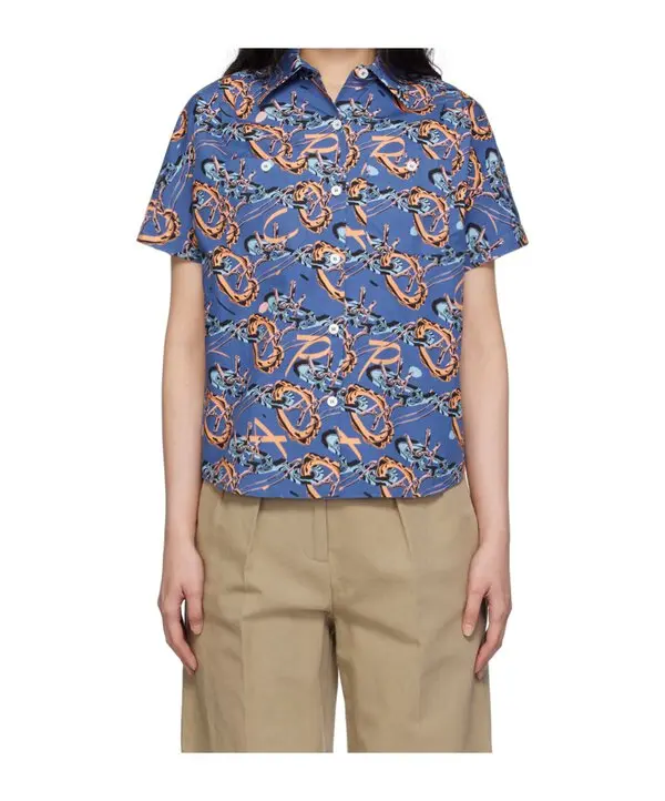 A.p.c. X Brain Dead Printed Short Sleeve Shirt