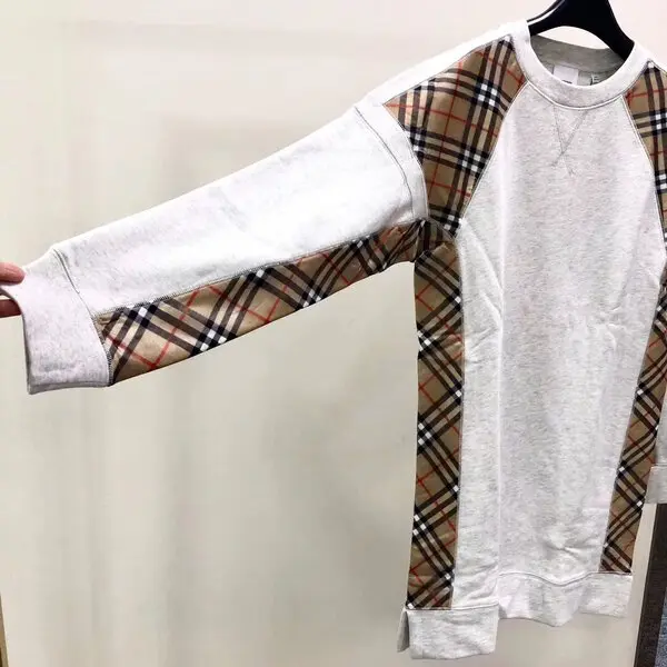 Burberry Vintage Check Panel Cotton Sweater Dress