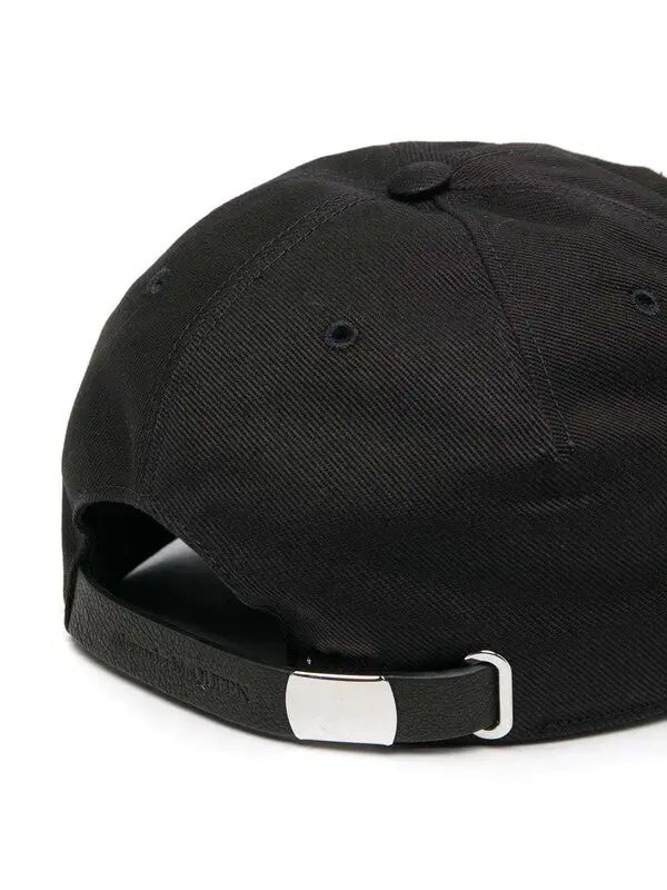Alexander McQueen Logo Embroidered Baseball Cap - Black