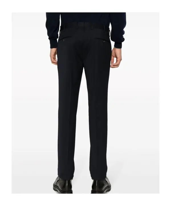 PT TORINO Slim Fit Tailored Trousers - Navy