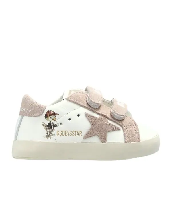 GOLDEN GOOSE Round Toe Sneakers With Velcro Fastening