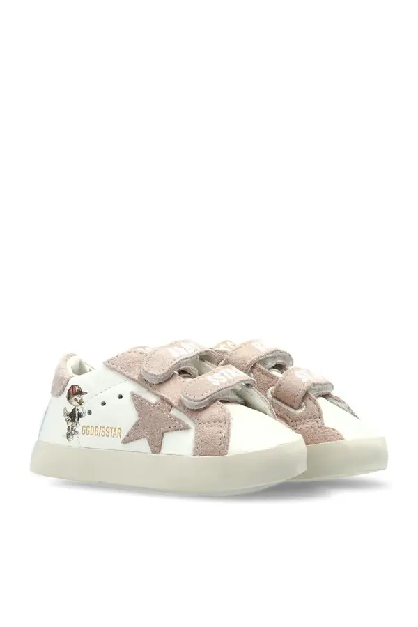 GOLDEN GOOSE Round Toe Sneakers With Velcro Fastening