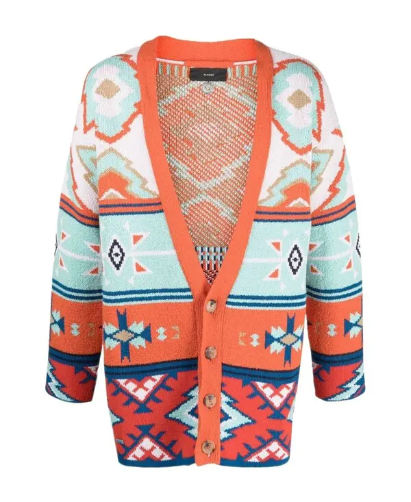 Alanui Desert Road Jacquard Cardigan - Multicolor
