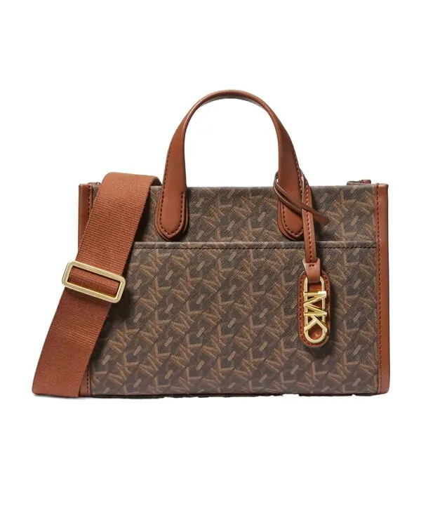 Michael Kors Gigi Small Empire Signature Logo Tote Bag - Brown