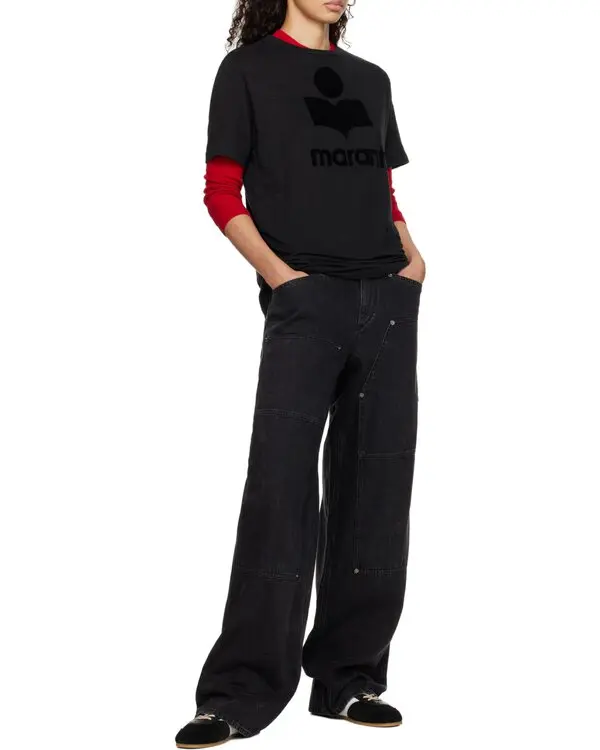 Isabel Marant Étoile Logo Printed Crewneck T-shirt