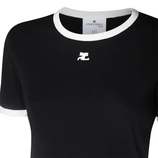COURREGES Signature Contrast T-shirt - No