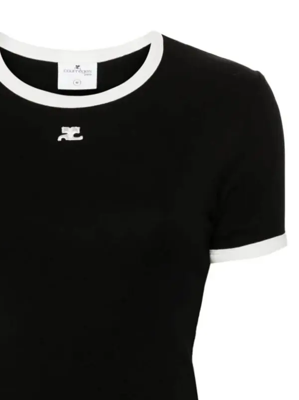 COURREGES Signature Contrast T-shirt - No
