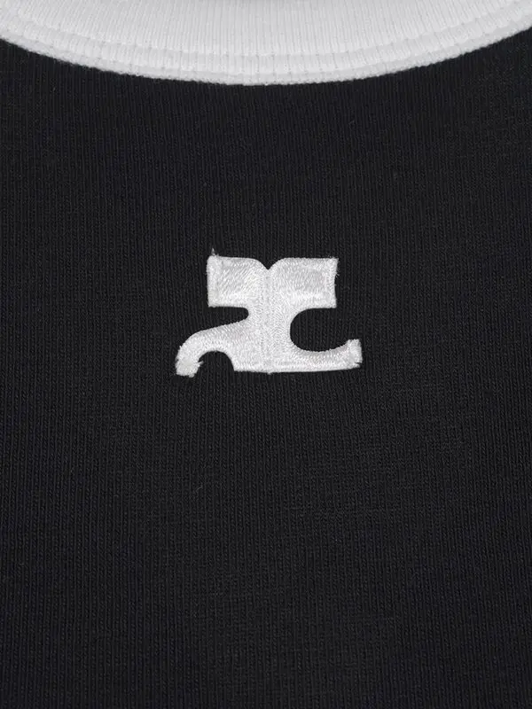 COURREGES Signature Contrast T-shirt - No