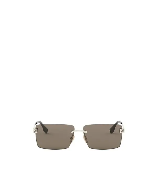 Fendi Rectangle Frame Sunglasses - Gray