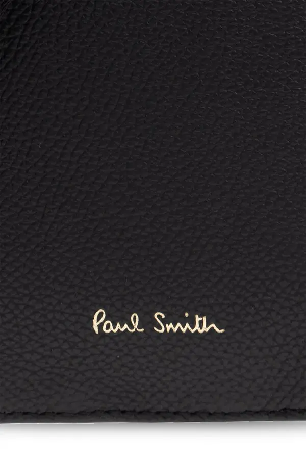 Paul Smith Leather Cross Body Bag With Signature Stripe Detail
