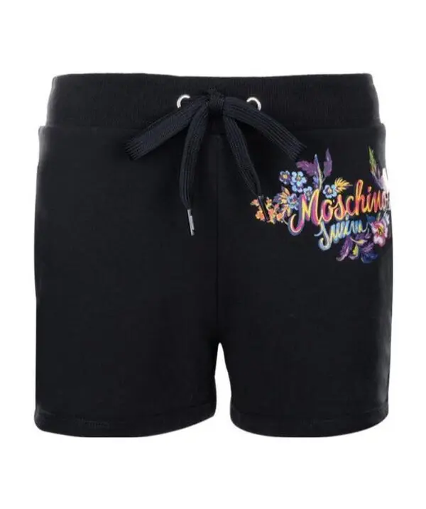 Moschino Letter Printed Lace-up Shorts