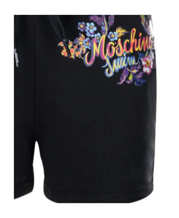 Moschino Letter Printed Lace-up Shorts