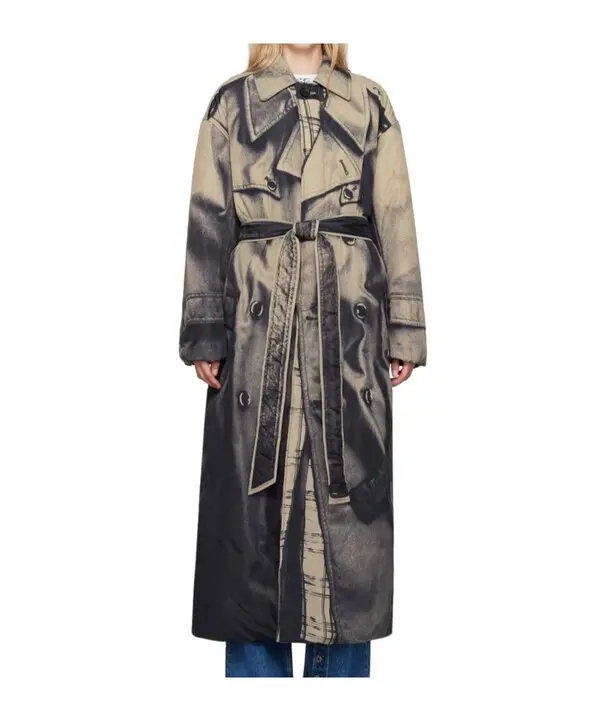JEAN PAUL GAULTIER The Trompe L'œil' Trench Coat - Black